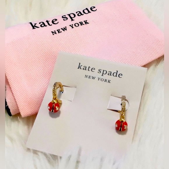 kate spade | Jewelry | Kate Spade Nature Walk Ladybug Huggies | Poshmark